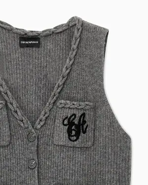 Emporio Armani Yak Wool Blend Vest Signature Capsule