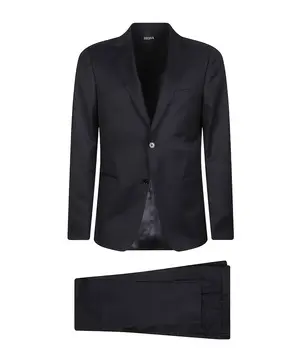 Zegna Long-sleeved Suit - Blue