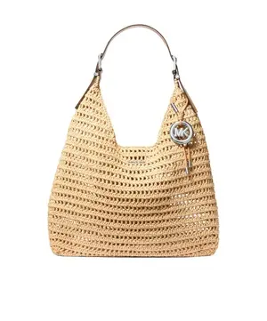 Michael Kors Woven Hobo Shoulder Bag - No