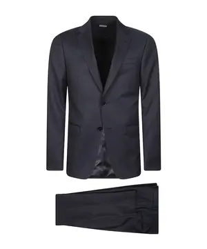 Zegna Long-sleeved Suit - Blue