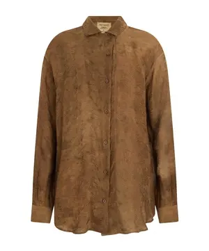 UMA WANG Shirt With Paisley Pattern - Brown