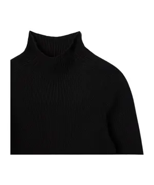 Lacoste Ribbed Mockneck Knit Sweater