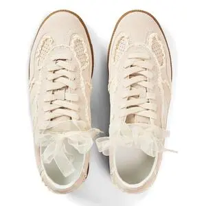 ALOHAS Crochet Lace-up Low Top Sneakers