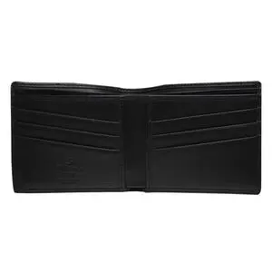 VIVIENNE WESTWOOD Solid Color Leather Wallet