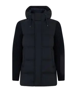 Herno Knitted Hooded Down Coat