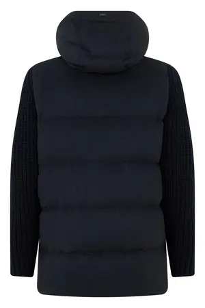 Herno Knitted Hooded Down Coat