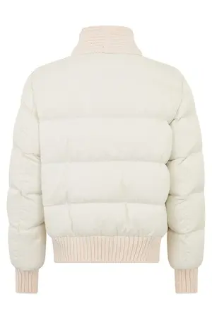 Herno Cropped Knit Padded Jacket