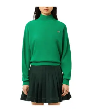 Lacoste Mockneck Knit Sweater