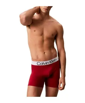 Calvin Klein Solid Color Single Boxer - Red