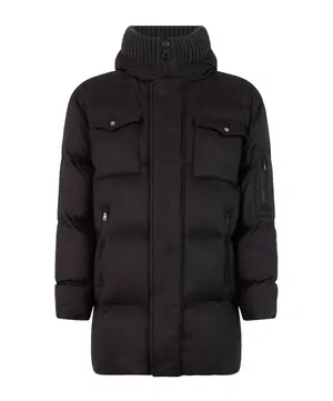 Herno Quilted Padded Coat - Black