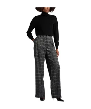 Dolce & Gabbana Plaid Wide-leg Pants