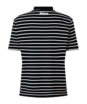 Balmain Striped Shortsleeve Polo