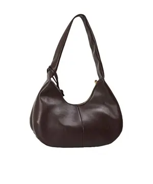 GANNI Soft Leather Hobo Shoulder Bag