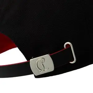 CHRISTIAN LOUBOUTIN Solid Color Baseball Cap