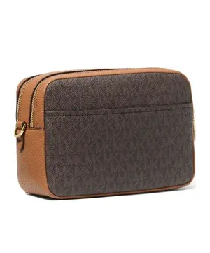 Michael Kors Monogram Coatedcanvas Camera Bag