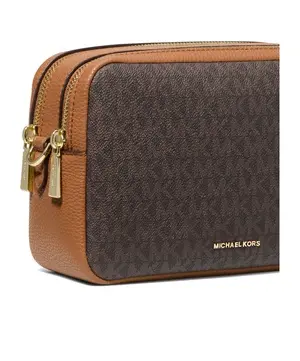 Michael Kors Monogram Coatedcanvas Camera Bag
