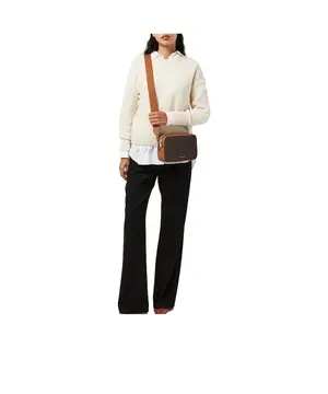 Michael Kors Monogram Coatedcanvas Camera Bag