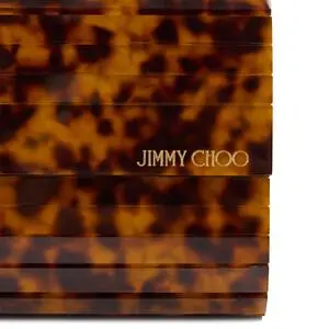 JIMMY CHOO Tortoiseshellprint Hardcase Chain Clutch