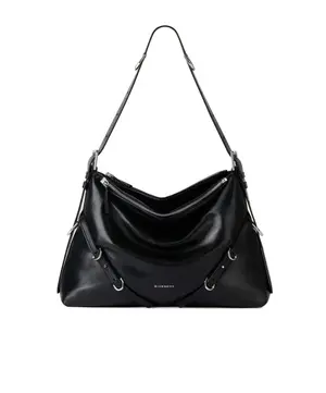Givenchy Medium Voyou Bomber Bag In Nappa Leather - Black