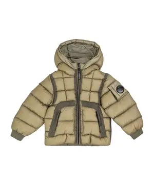 C.P. COMPANY Hooded Quilted Jacket - Nude