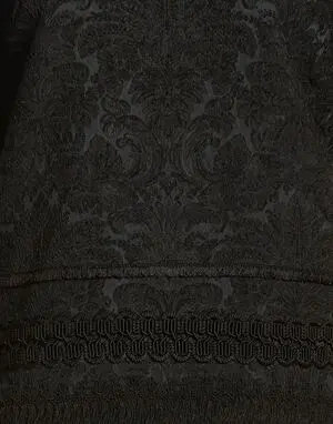 Dolce & Gabbana Solid-color Jacquard Short-sleeve Top