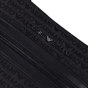 Emporio Armani Allover Lettering Messenger Bag