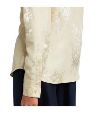 JIL SANDER Floral Jacquard Linen-blend Shirt