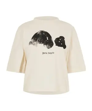 Palm Angels Crewneck Cropped Top