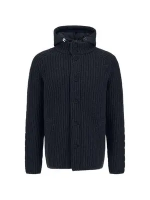 Herno Coarse-ribbed Knit Cotton Garment