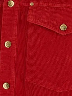 Versace Corduroy Velvet Blouson - Red