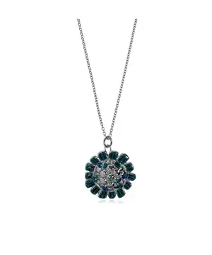 Marni Flower-shaped Pendant Necklace - Gray