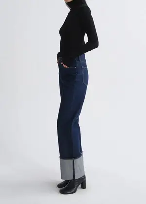 AGOLDE Ribbed Turtleneck Longsleeve Top