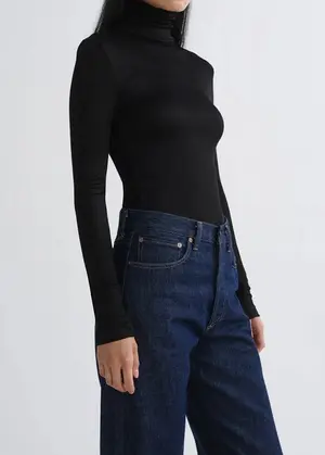 AGOLDE Ribbed Turtleneck Longsleeve Top