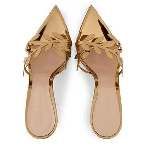 GIANVITO ROSSI Solid Color Heeled Mules