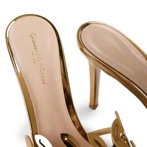 GIANVITO ROSSI Solid Color Heeled Mules