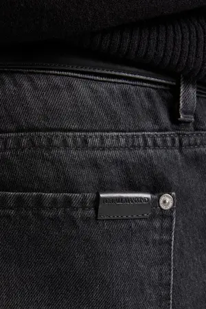 7 For All Mankind Leather-look Zip Ankle Skinny Trousers