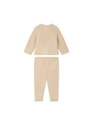 Bonpoint Myrtil Cable-knit Set In Cashmere
