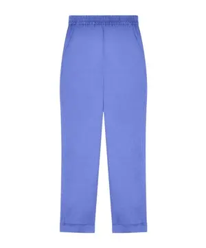 Emporio Armani Elastic-waist Casual Trousers - Blue