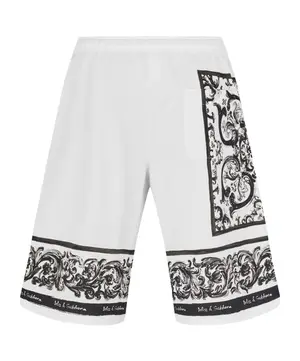 Dolce & Gabbana Vintage Floral Print Drawstring Shorts