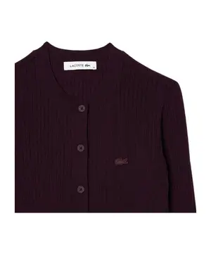 Lacoste Crewneck Knit Cardigan