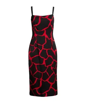 Dolce & Gabbana Two-tone Bodycon Dress - Red