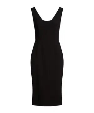 Dolce & Gabbana Bodycon Wool Dress - Black