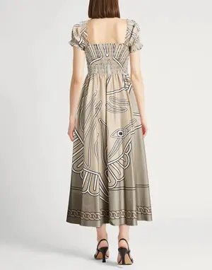 Tory Burch Multicolor Short Sleeve Dress
