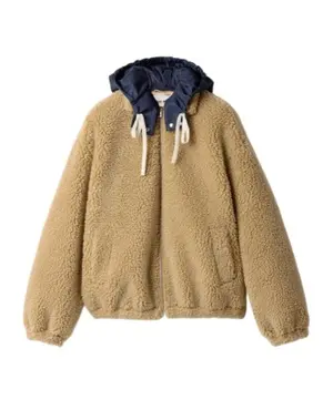 Miu Miu Fleece Hooded Blouson Jacket