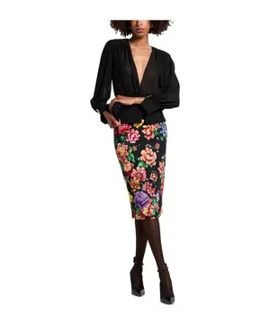 Dolce & Gabbana Floral Pencil Skirt