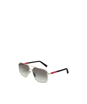 Prada Aviator Full Rim Sunglasses - Gray