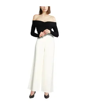 Max Mara Minimalist Solid-color Wide-leg Pants