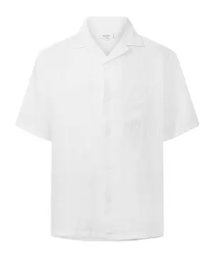Maison Kitsuné Linen Casual Top