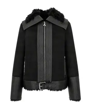 Patrizia Pepe Faux Fur Coat - Black