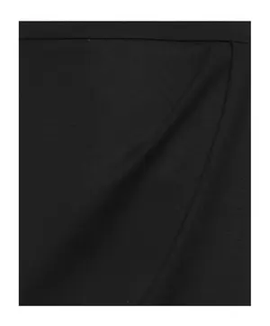 Max Mara Solid Color Elastic Waist Midi Skirt